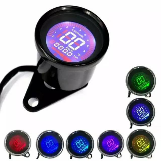 Analog led speedometer motor indicator indglow kilimoter led ...
