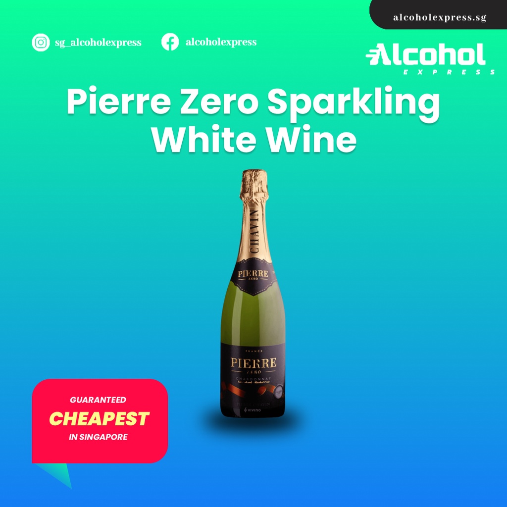 Pierre Zero Sparkling White 750ml (Alcohol Free) | Shopee Singapore