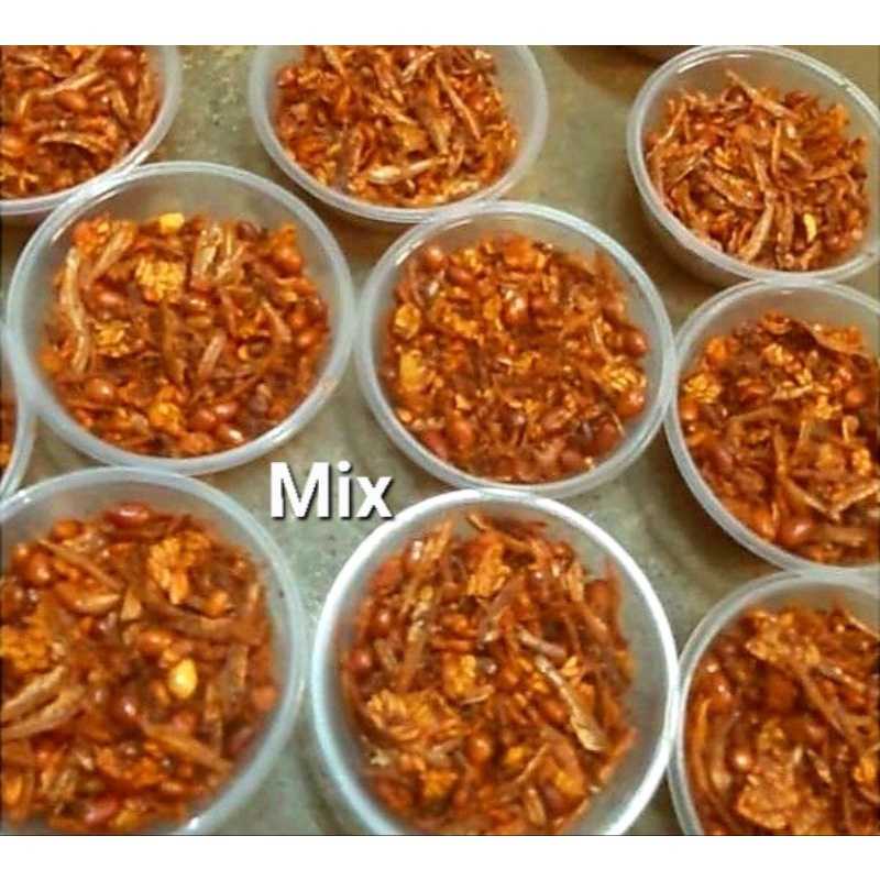DRY SAMBAL CRISPY BILIS FISH TEMPE/SAMBABAL CRISPY FISH BEANS /SAMBABAL ...