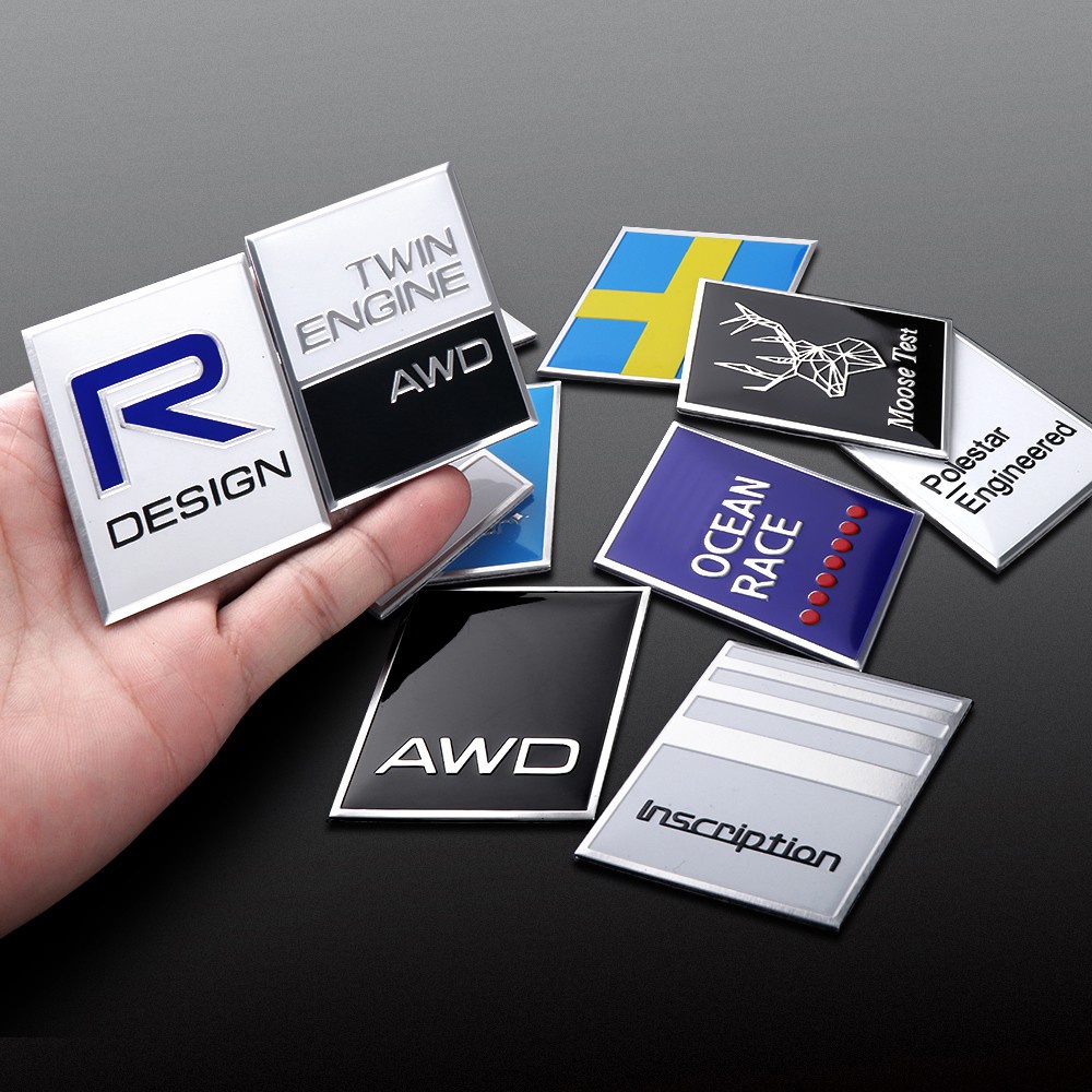 Modified Polestar Ocean Race R Design Metal Aluminum Car Emblem ...