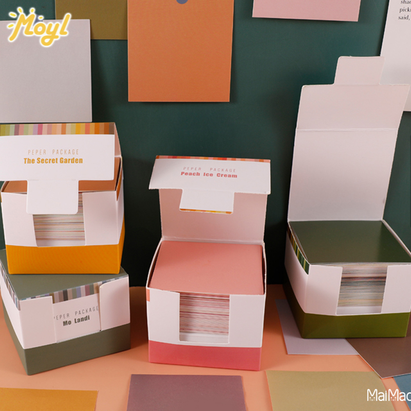 150 Sheets Morandi Color Card Note Paper Diary Handbook Decoration ...