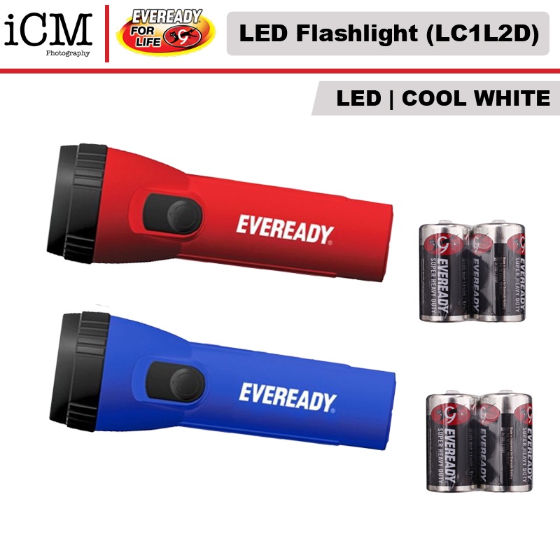 EVEREADY LC1L2D LED TORCH LIGHT FlashLight - Household use | Shopee ...