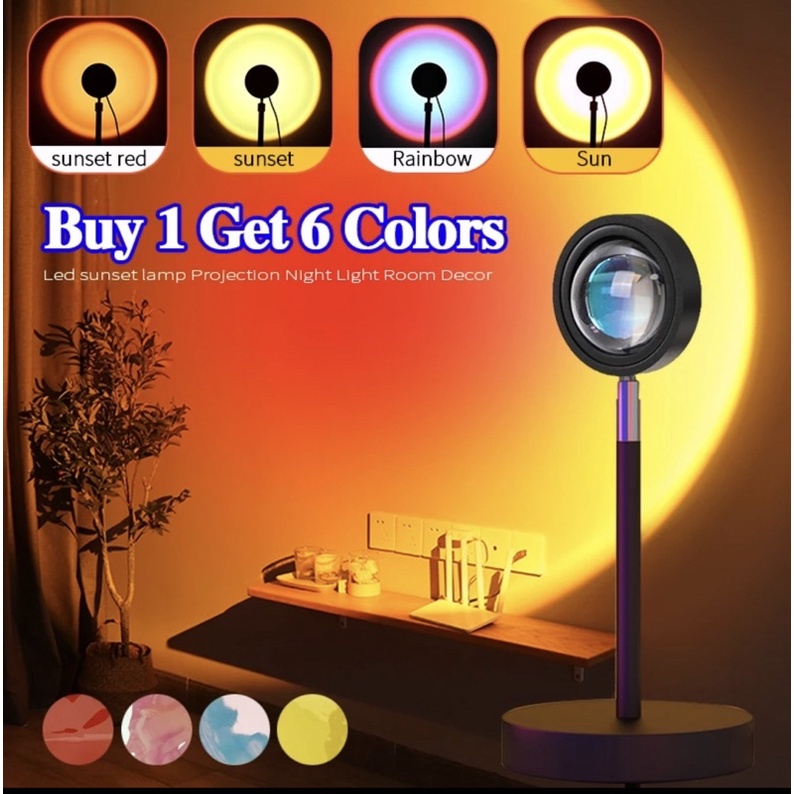 Romantic LED Projector Floor Lamp with 180° Rotation, USB Power Supply ...
