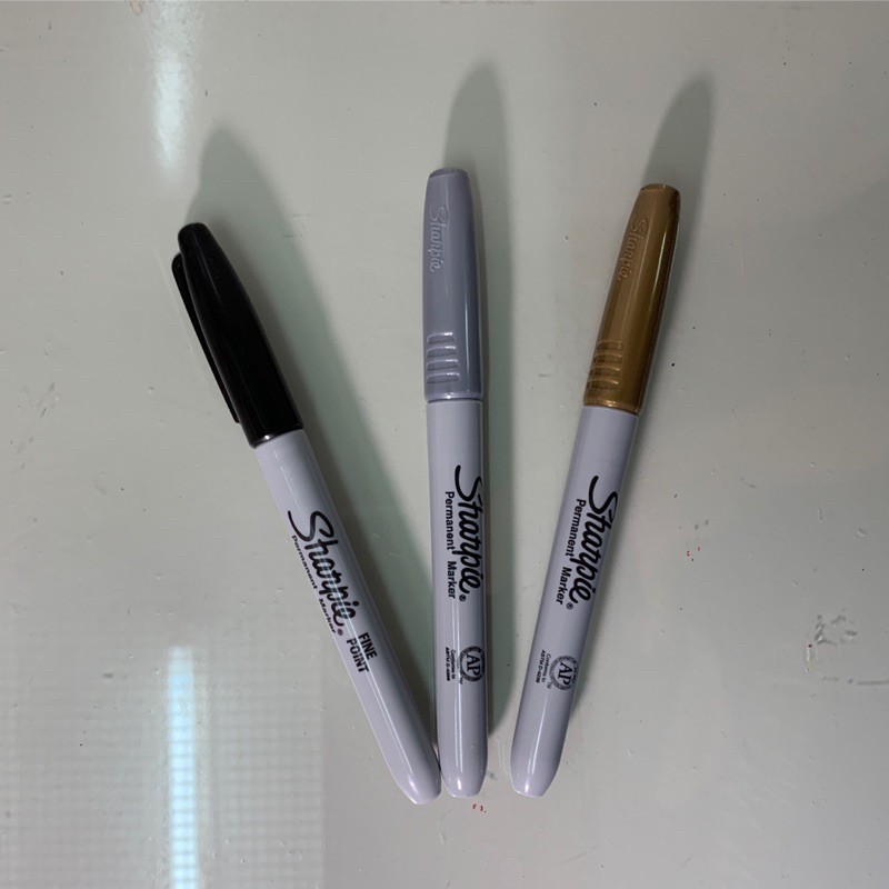 Autentic Sharpie Gold Metallic, Sharpie Silver Metallic Fine Tip Per ...