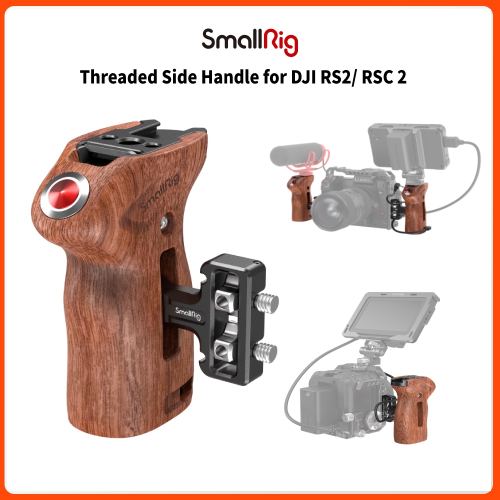 SmallRig Threaded Side Handle with Record Start/Stop Remote Trigger ...