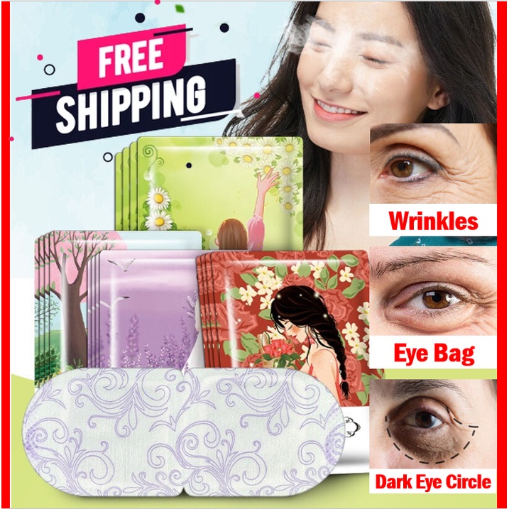 Steam Eye mask Sleep Aid dark eye circle mildy scented 蒸汽眼罩 sleep relax ...