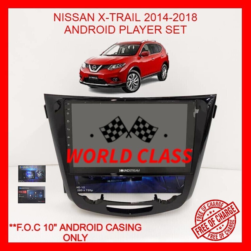 NISSAN X-TRAIL 2014-2018 SOUNDSTREAM 10" ANDROID IPS PLAYER FULL HD ...