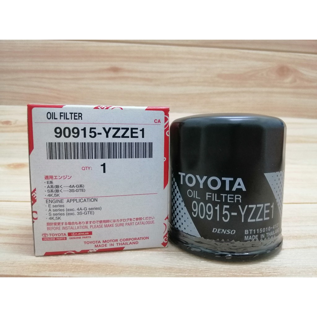 ORIGINAL TOYOTA Oil Filter 90915-YZZE1 - Camry, Altis, Vios, Wish ...