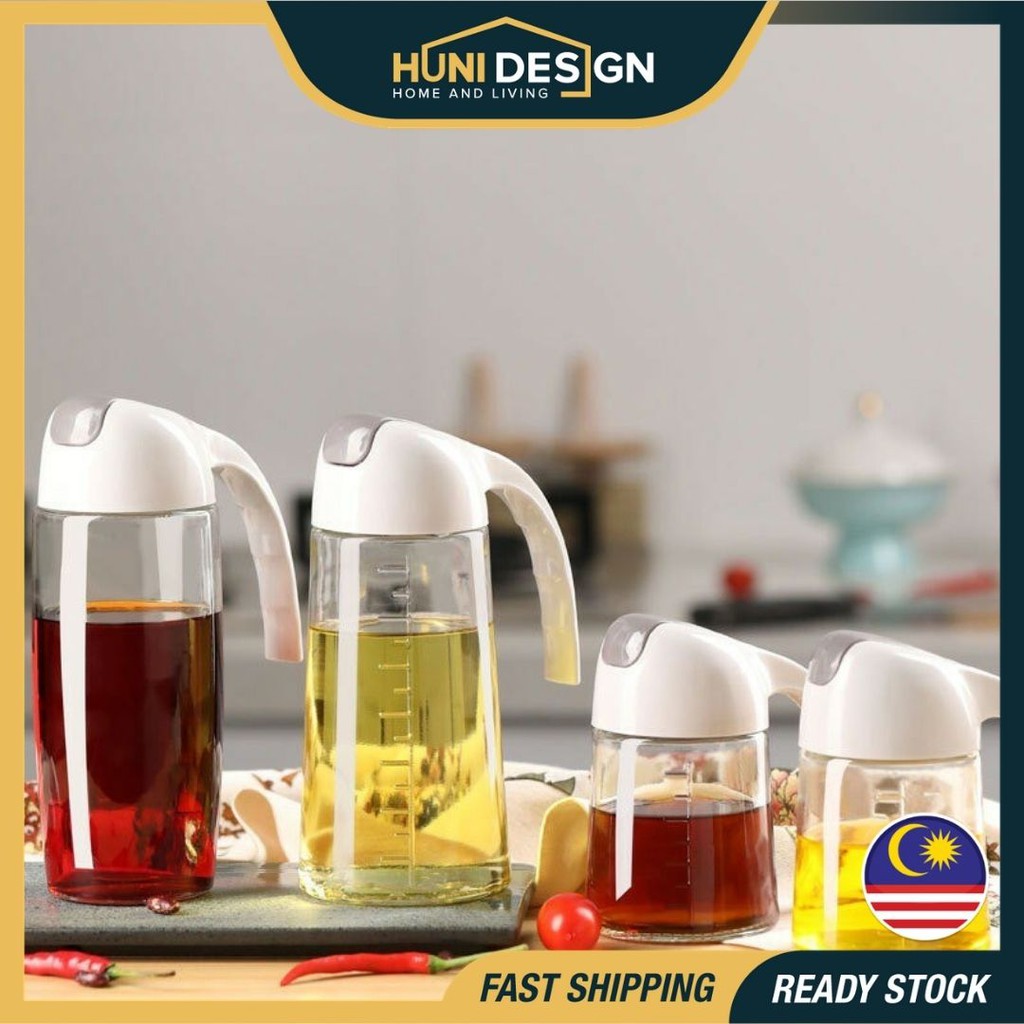 HUNI Leakproof Glass Oil Dispenser Bottle 300/600ML High Quality ...