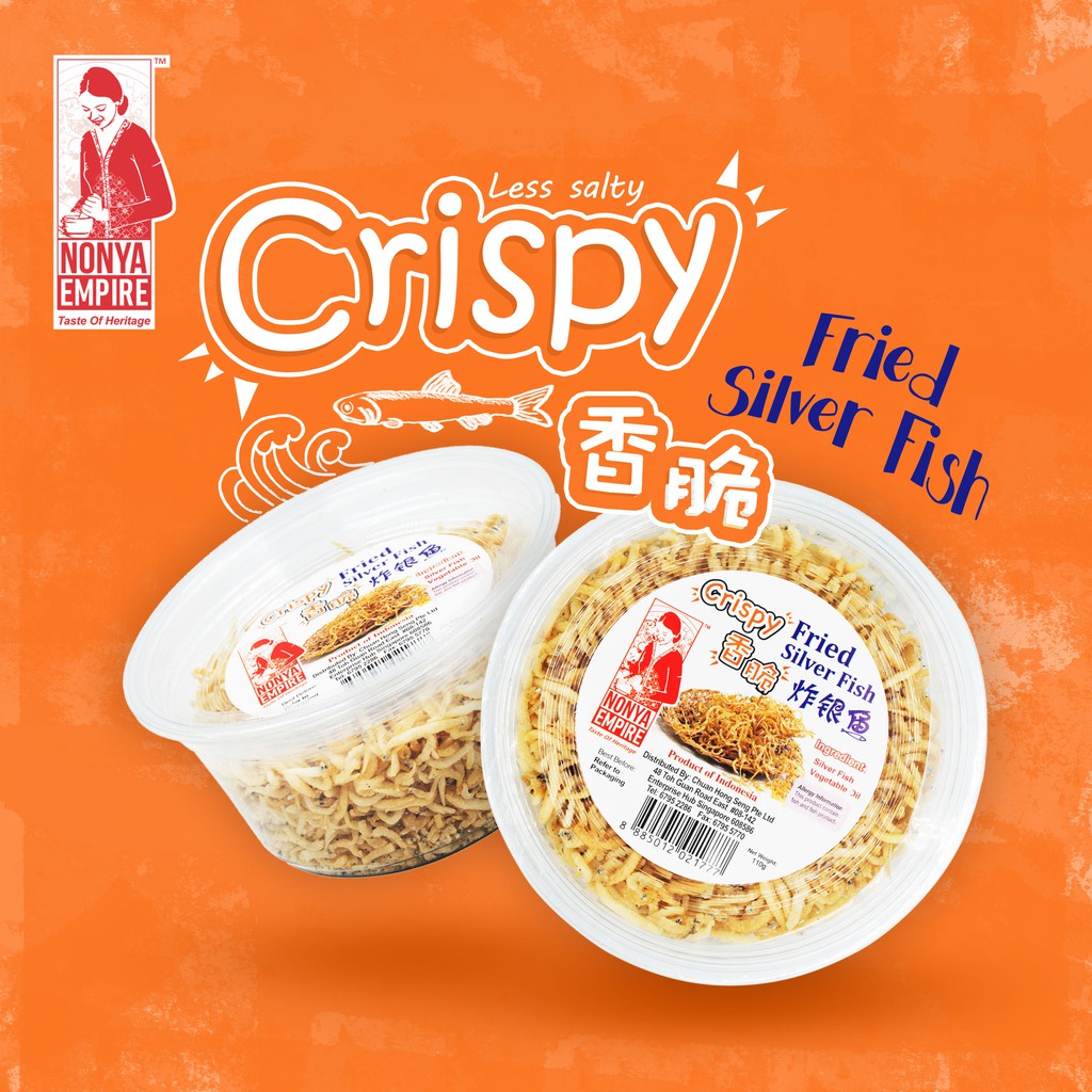 Nonya Empire Crispy Fried Silver Fish 110g 香脆炸银鱼 | Shopee Singapore