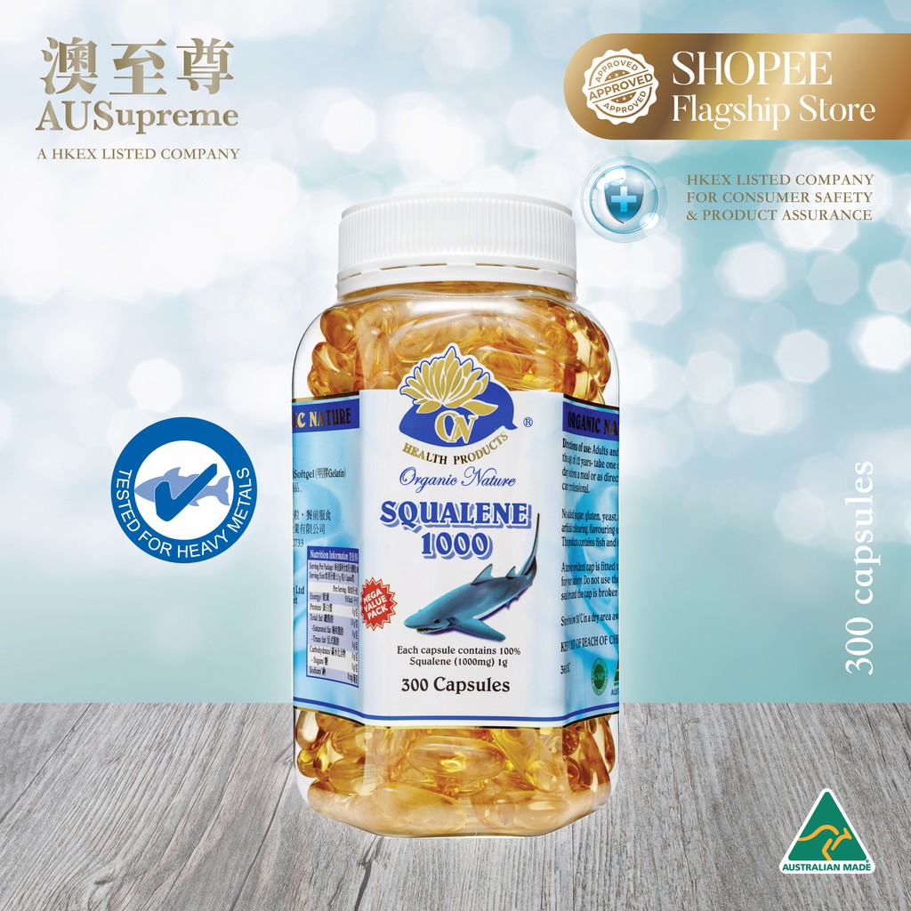 AUSupreme Squalene 1000mg - Activates Cell Oxygenation, Regeneration ...