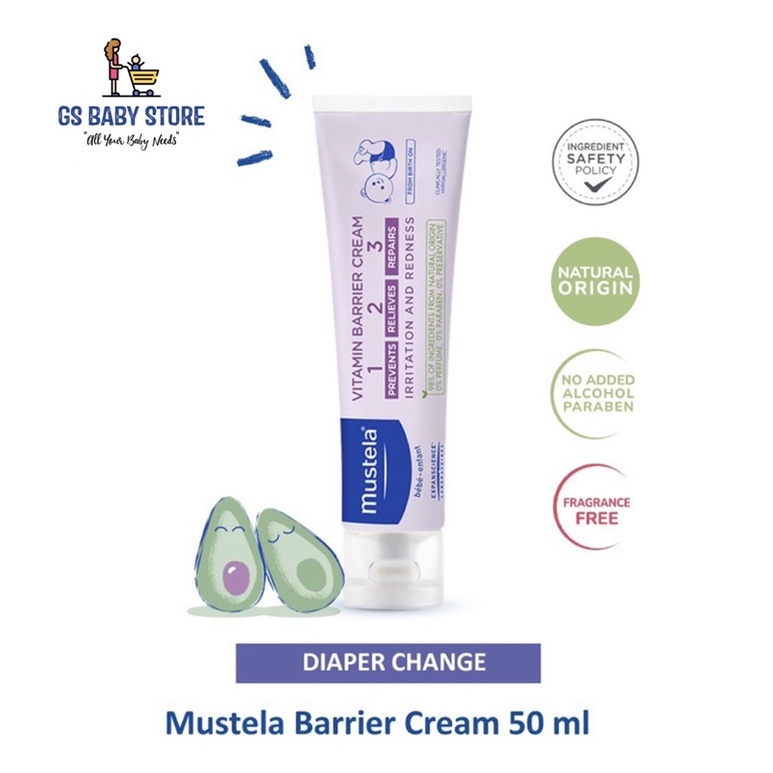 Mustela Barrier Cream 50ml/Diaper Cream Diaper Rash | Shopee Singapore