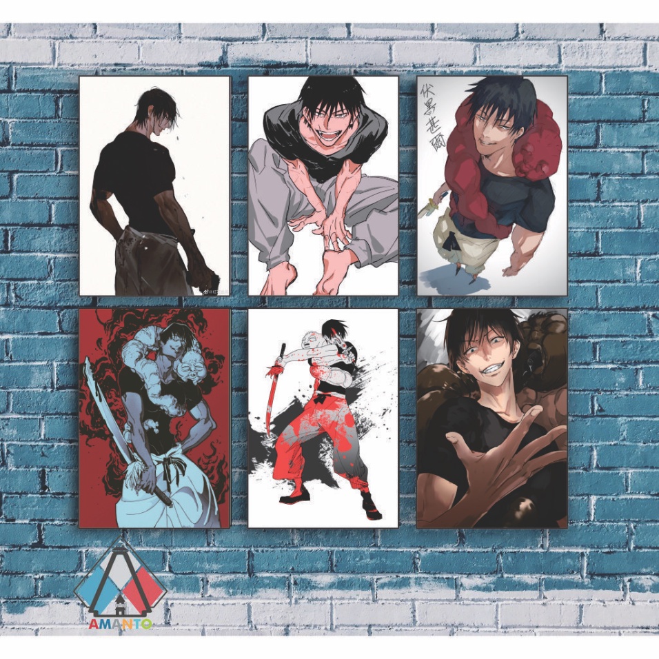 Fushiguro Wood POSTER TOJI JUJUTSU KAISEN TOJI31 Wall Decoration ANIME ...