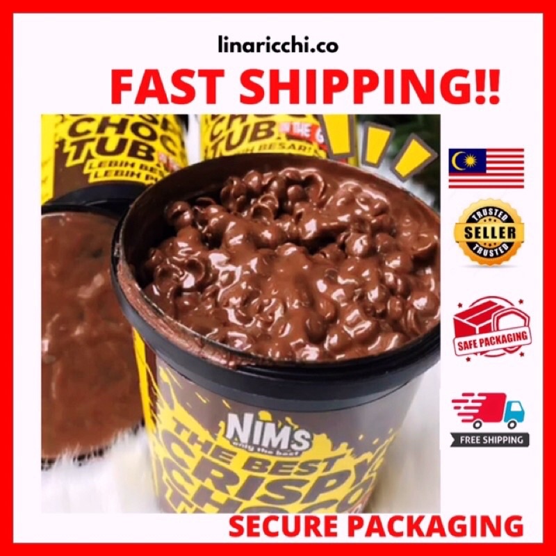 NIMS CRISPY CHOCO TUB CHOCO JAR COCOJAR CHOCOLATE LAST DAY | Shopee Singapore