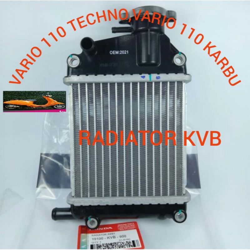 Radiator KVB HONDA VARIO 110 KARBU, VARIO 110 TECHNO ORIGINAL Quality ...