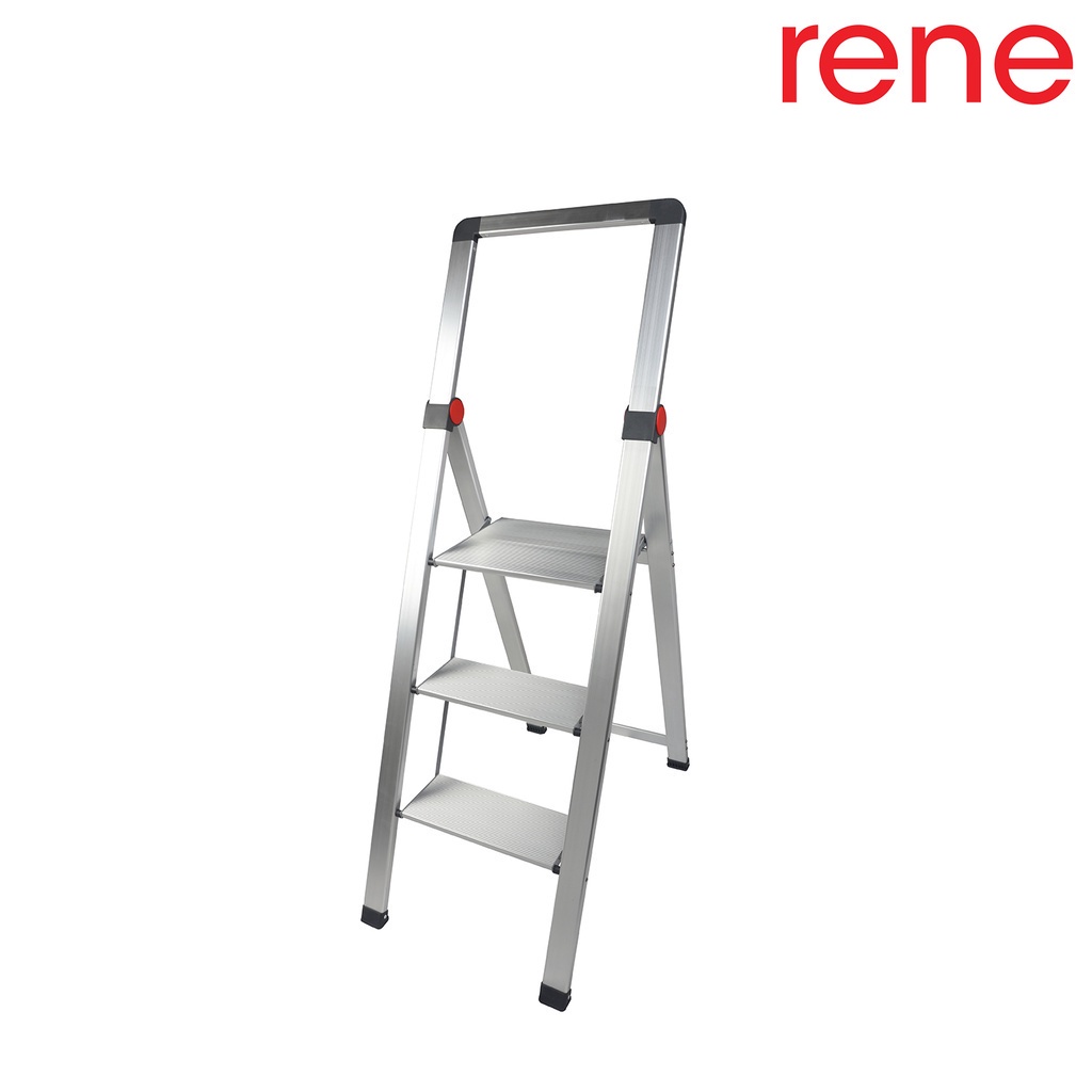 Rene Wide Steps Household Non-Slip Slim Steps Ladder | Shopee Singapore