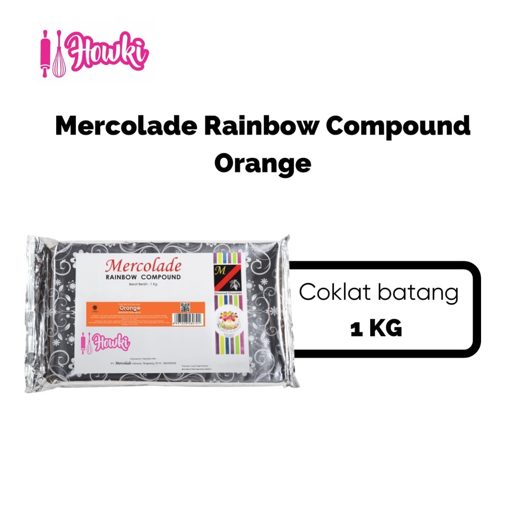 Mercolade Rainbow Compound Orange / Chocolate Bar 1 kg | Shopee Singapore