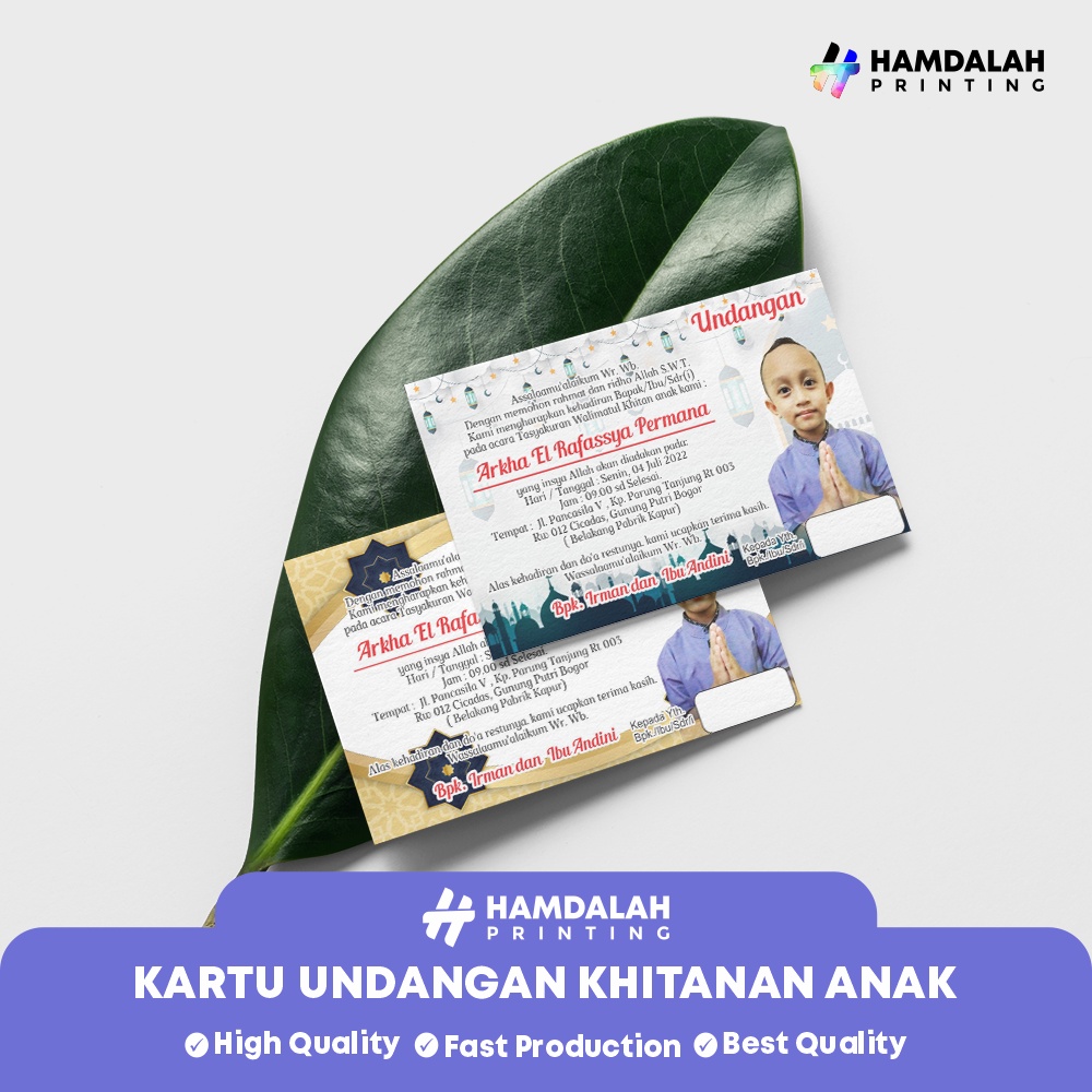 Children's Circumcision Invitation Card | Shopee Singapore