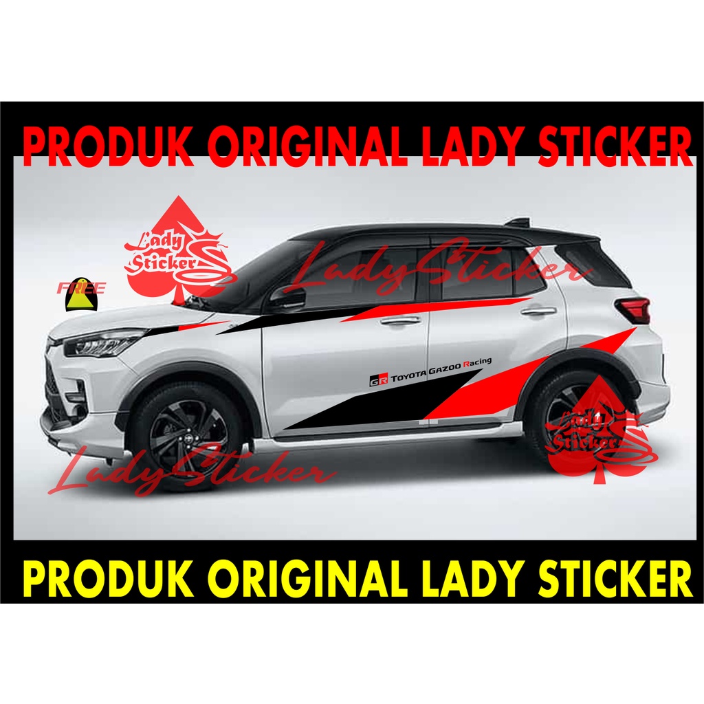 Raize gr sport sticker toyota raize agya gr gazo racing sport Car ...