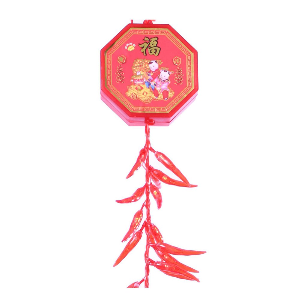 1m Red Firecracker-style LED Chain Light With Sound - Chillis Chinese ...