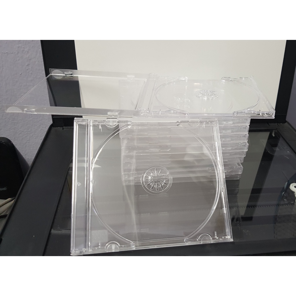 CD or VCD or DVD Single Disc Jewel Case Casing Black or White Color (10 ...