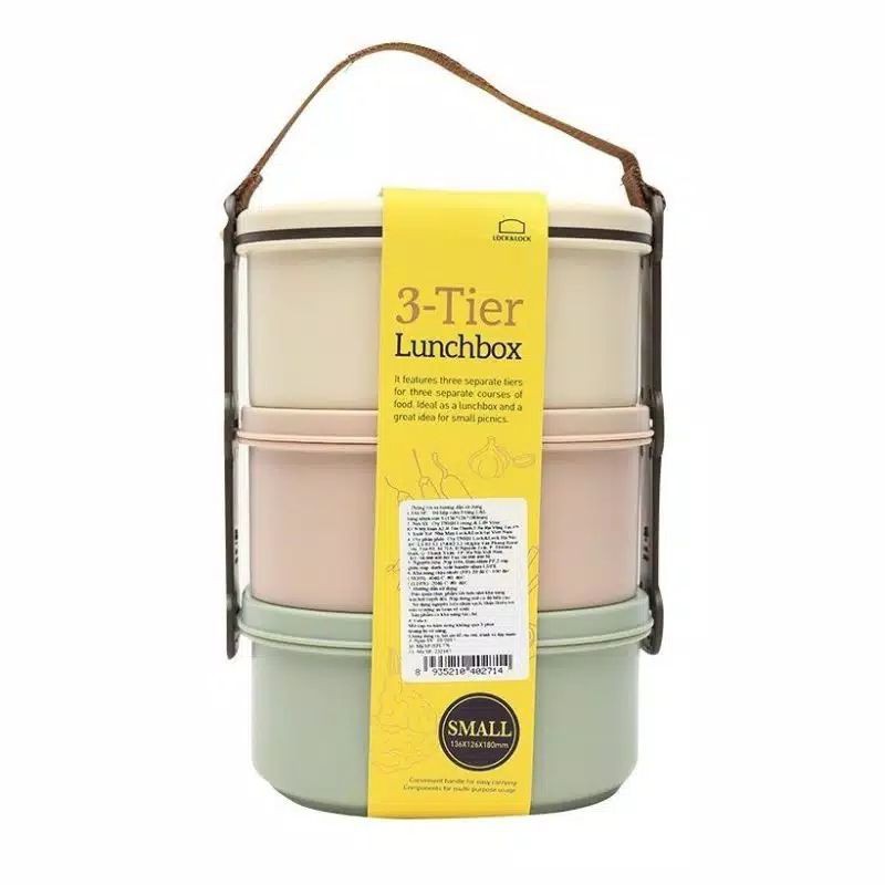 Lock n Lock Lunchbox 3-Tier Lunch Box | Shopee Singapore