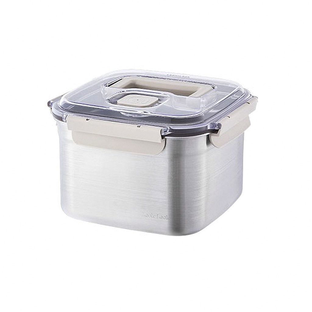 Lock&Lock Stainless Steel Breathing Kimchi Fermentation Food Storage ...