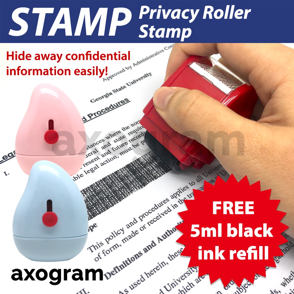 PRIVACY Roller Stamp | Identity Protection Roller Stamp | Identity Theft Stamp Axogram | Shopee ...