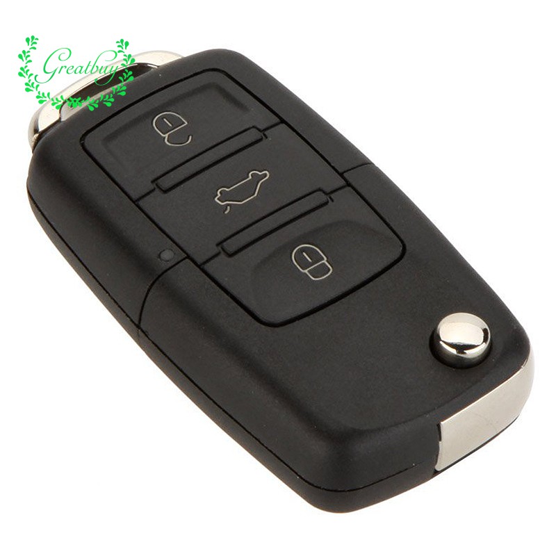 3 Button Replacement Keyless Entry Remote Car Flip Key Shell Fob Case ...