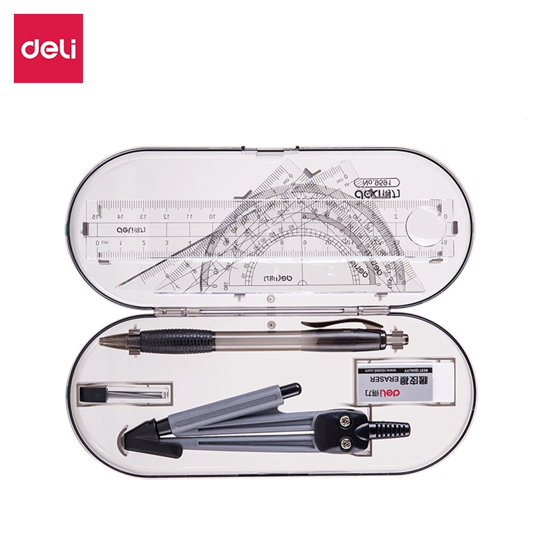 Deli Drawing Compass Complete Math Tool Set 9591 | Shopee Singapore