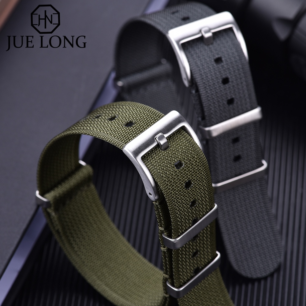 New Ribbed Nylon Strap 20mm 22mm Nylon Watch Straps Braid Ballistic ...