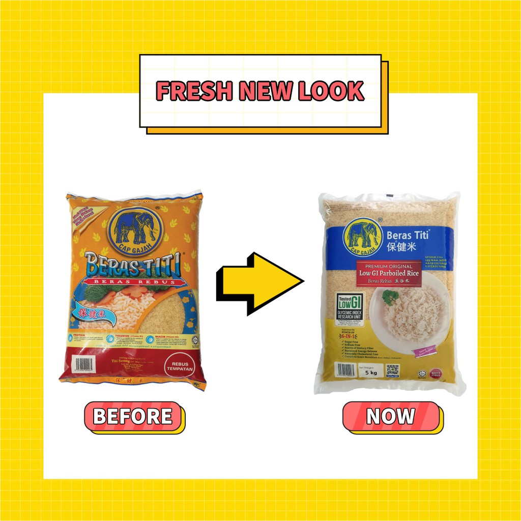 Cap Gajah Low GI Parboiled Rice/Zojirushi Low Glycemic Index Steamed ...