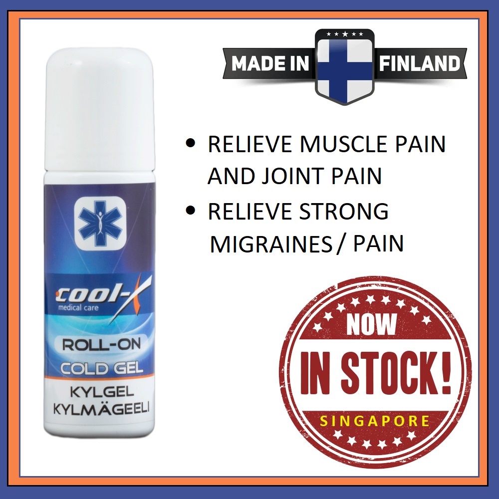 COOL - X ROLL ON COLD GEL / MUSCLE PAIN / JOINT PAIN / MIGRAINE ...