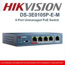Poe 4-port 100M HIKVISION DS-3E0105P-E / M (B) | Shopee Singapore