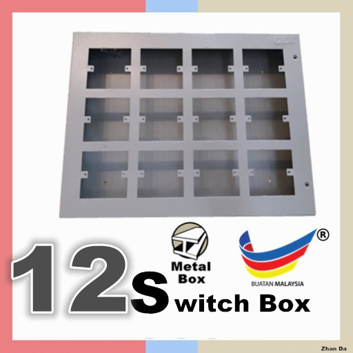 12s Metal Switches Box / 12 Way Metal Clad Switch Box | Shopee Singapore