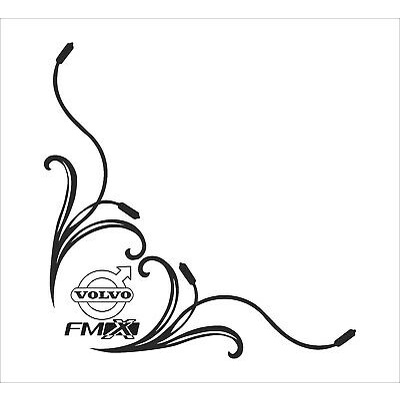 Volvo Lorry Truck window decals Sticker graphics FH FMX FM Decal Cab ...