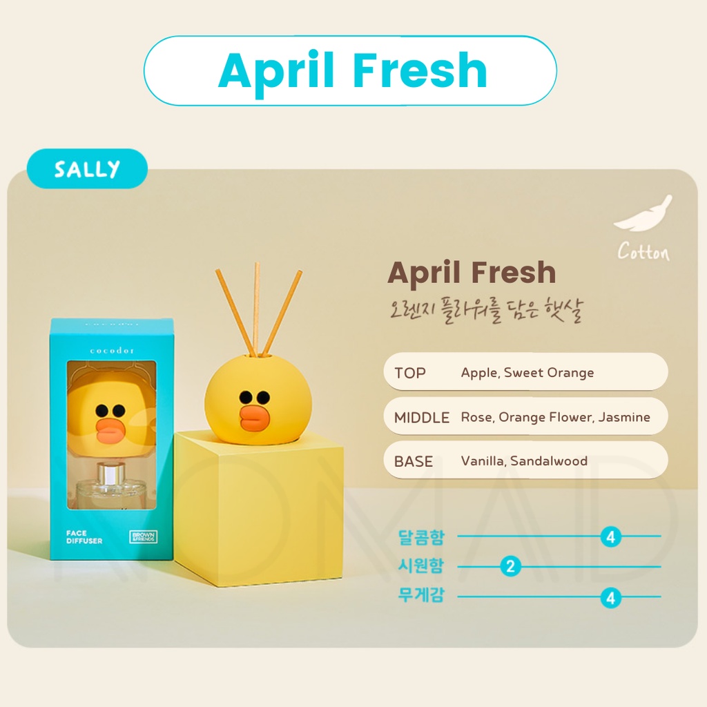 [COCODOR] LINE FRIENDS Brown and Friends Face Diffuser 50ml | Shopee ...