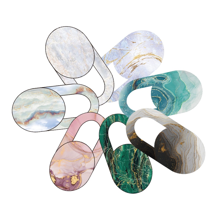 Marble Webcam Camera Cover Shutter Magnet Slider for Laptops PC Phone ...