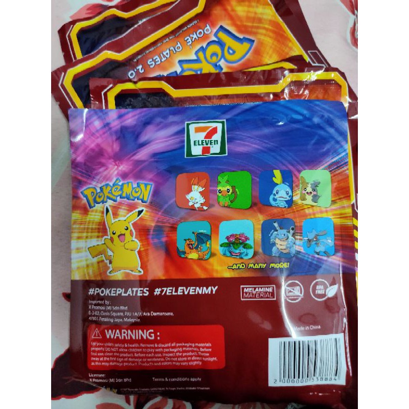 7 Eleven Pokemon Poke Plates 2.0 | Shopee Singapore