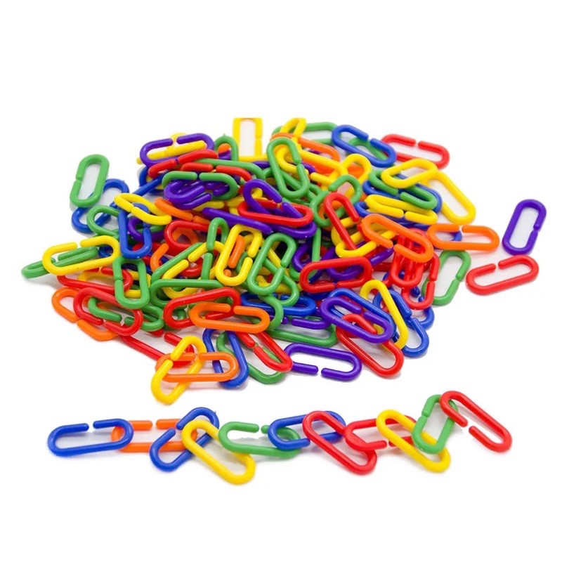 Math Chain Links Educational Toys Plastic Toy Chain Contents +- 100pcs ...