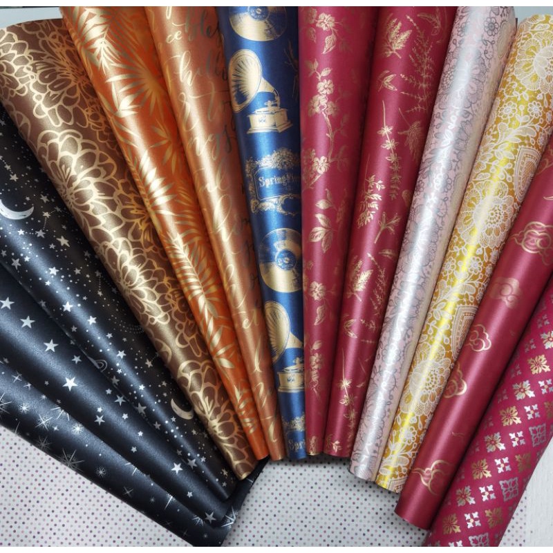 [5 Sheets Bundle] [WRP 04] Wrapping Paper | Gift Wrapper | Metallic ...