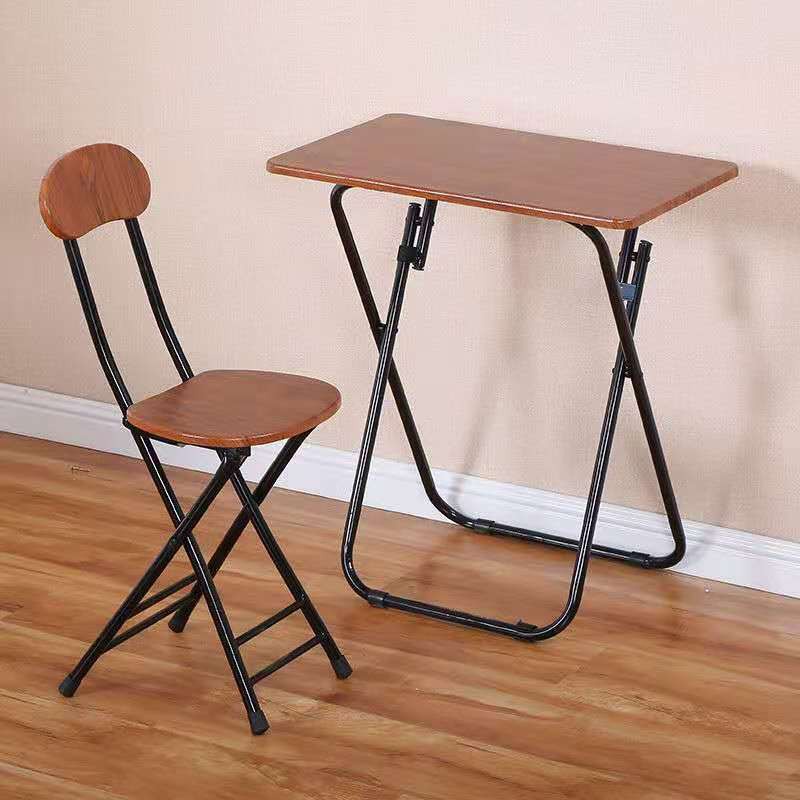 YOUNAL Foldable Table Set Folding Table Computer Desk Set Computer ...