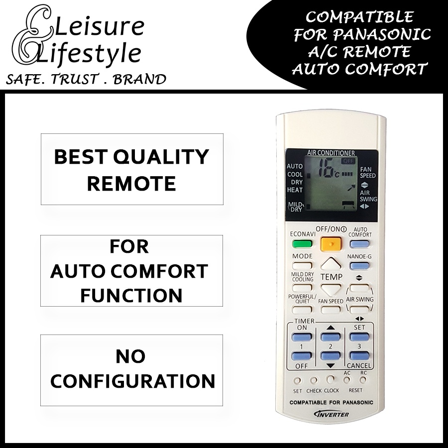 [Singapore Warranty] Panasonic Aircon Remote Control (Auto Comfort ...
