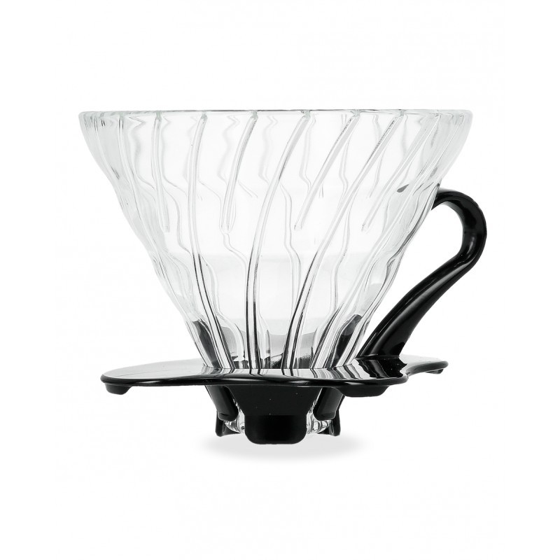 Hario Glass V60 02 Black+Dripper Measuring Spoon Pour Over - V60G02B ...