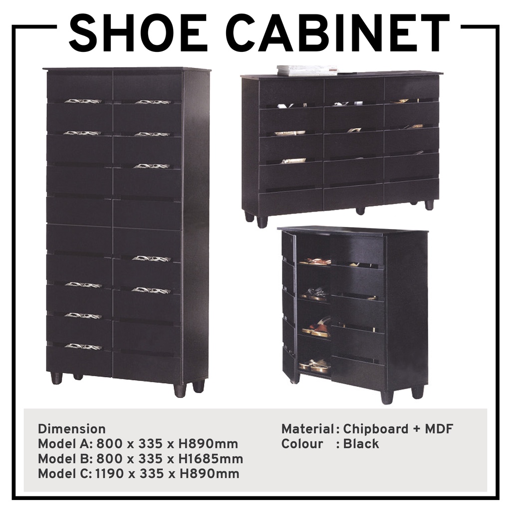 Shoe Cabinet Black Shoe Rack Tall Shoe Cabinet Shoe Storage Cabinet ...