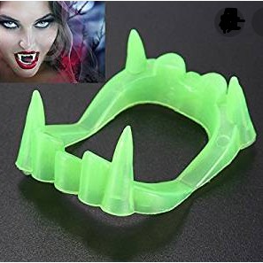 Glow in the Dark Vampire Zombie Fake GID Fangs Teeth Halloween Costume ...