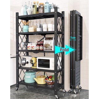 [SG STOCK]Folding Storage rack 3/4/5 layer kitchen rack free ...