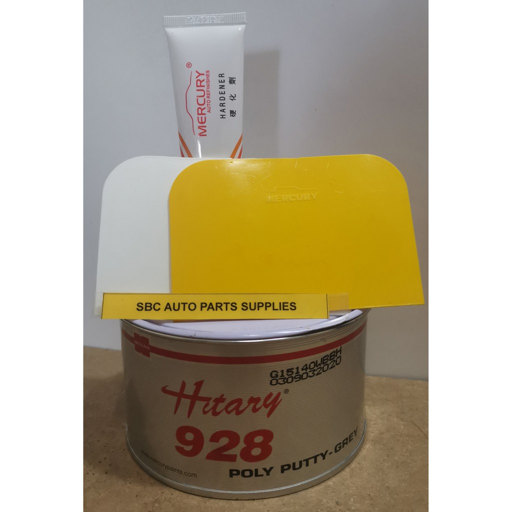 SBC AUTO - HITARY 928 Poly Putty with Tube Hardener GREY(1kg) | Shopee ...