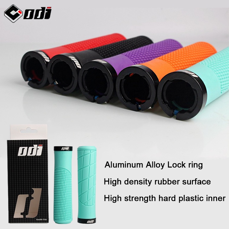 ODI MTB Grips Soft Rubber Lockable Mountain Bike Grips Non-slip Ultralight Integrated Handlebar ...
