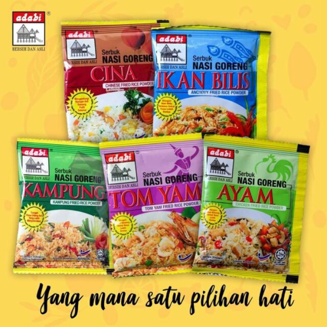 ADABI Serbuk Nasi Goreng / Fried Rice Powder (17g) | Shopee Singapore